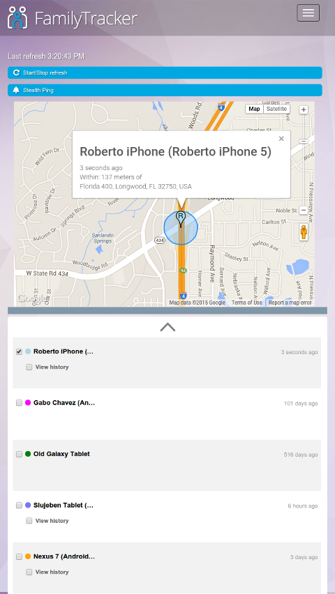 How to track a phone on the web